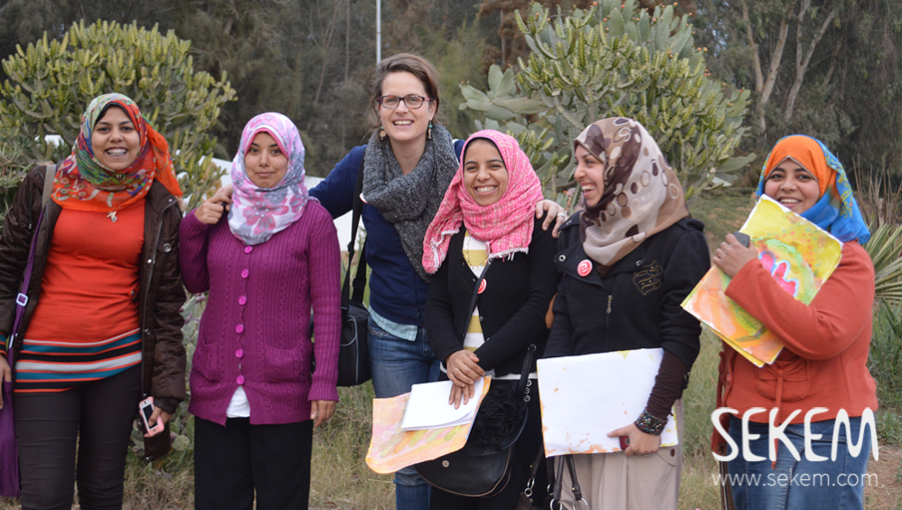 NatureTex’ Team of Women Visits Heliopolis University – SEKEM